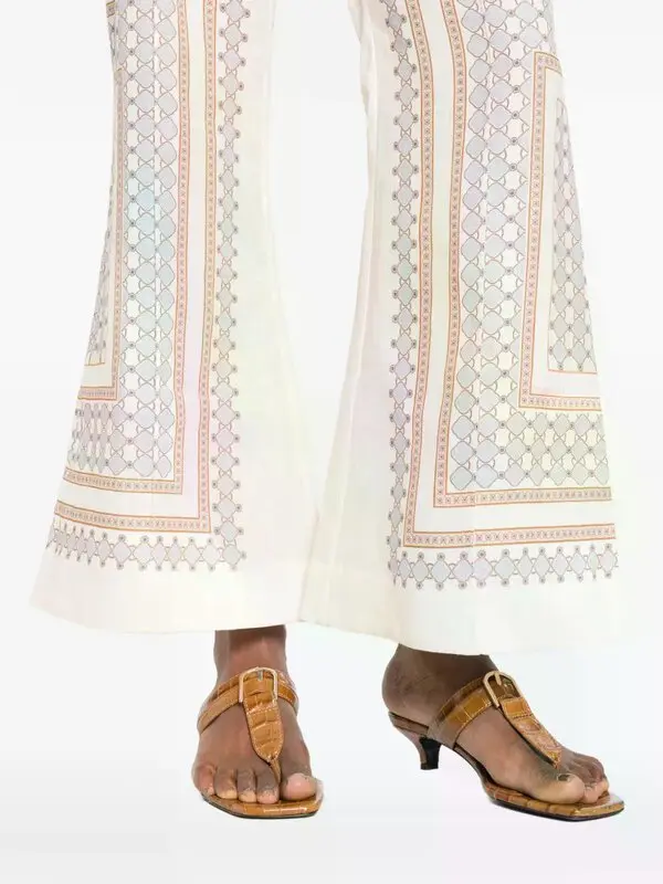 Zimmermann Patterned Wide Leg Trousers