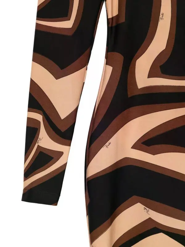 Emilio Pucci Labirinto Wave-print Dress