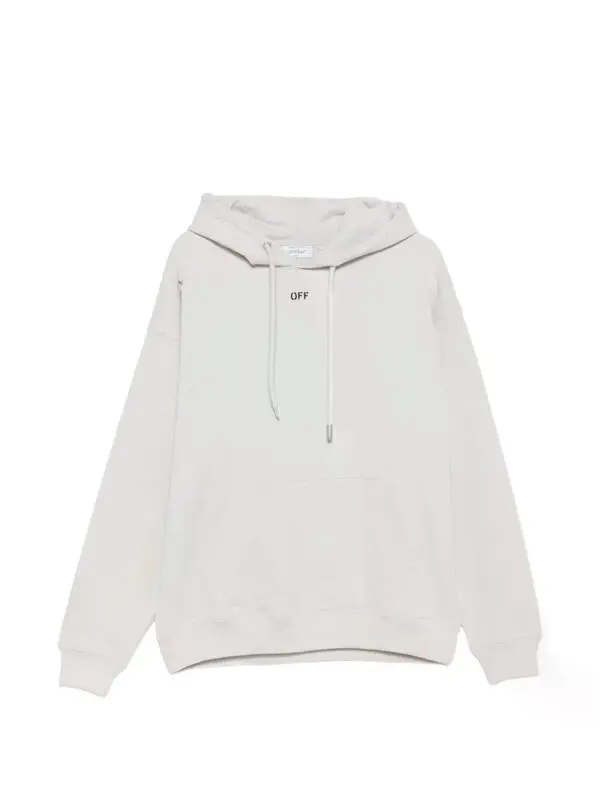 Off-White Logo-print Hoodie - Grey