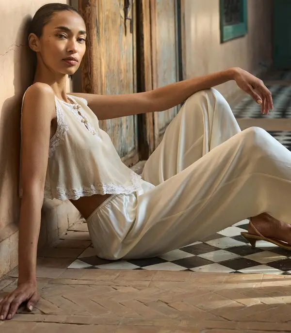 DÔEN Lavon Wide Leg Pant - Candlelight
