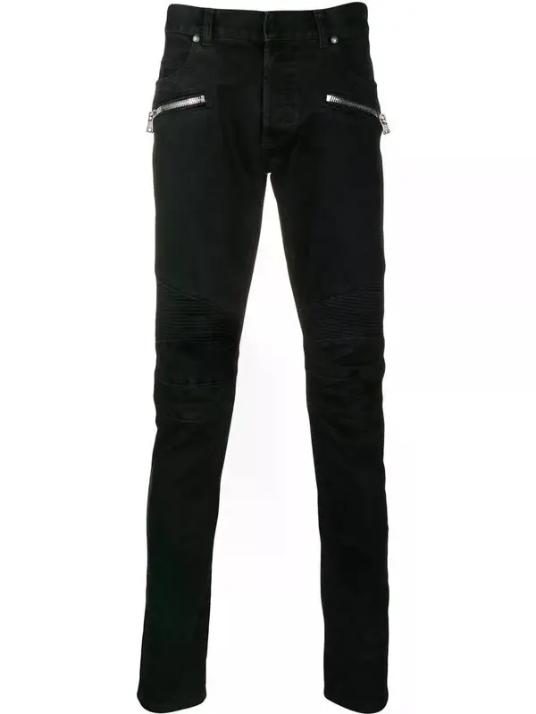 Balmain Slim Fit Panelled Jeans