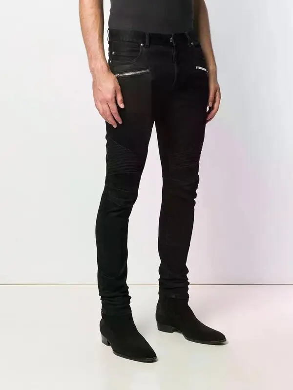 Balmain Slim Fit Panelled Jeans