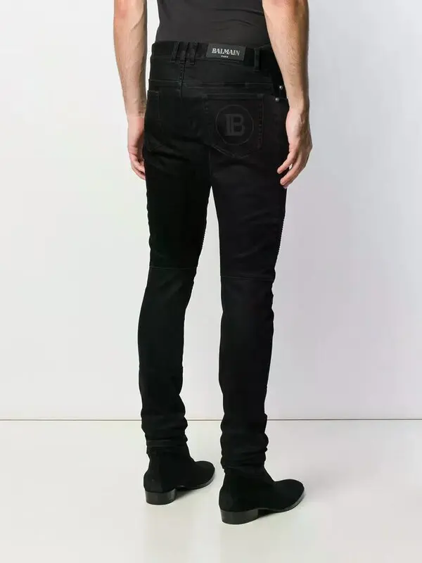 Balmain Slim Fit Panelled Jeans