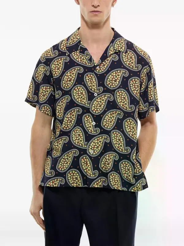 FURSAC Paisey-print Shirt - Blue