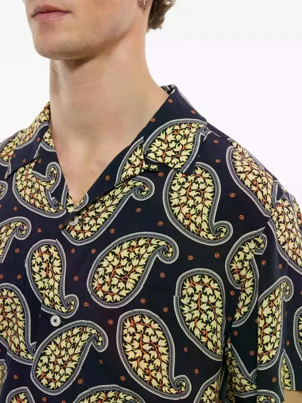 FURSAC Paisey-print Shirt - Blue