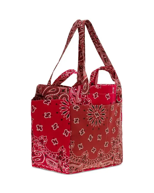 CALL IT BY YOUR NAME Large Paisley Print Cotton Shoulder Bag