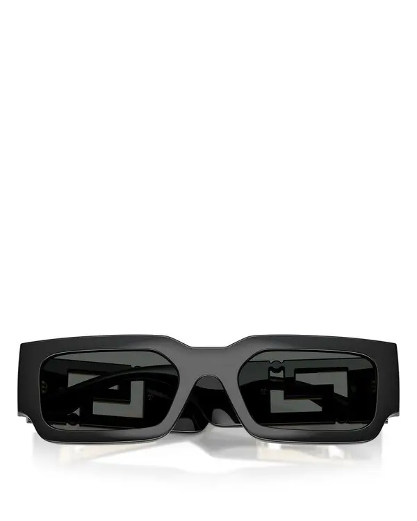 Versace Rectangular Sunglasses, 54mm - Black