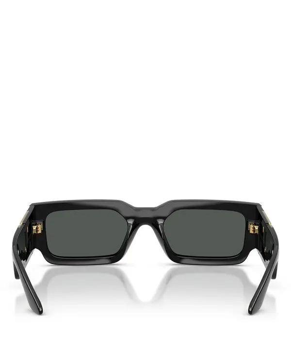 Versace Rectangular Sunglasses, 54mm - Black