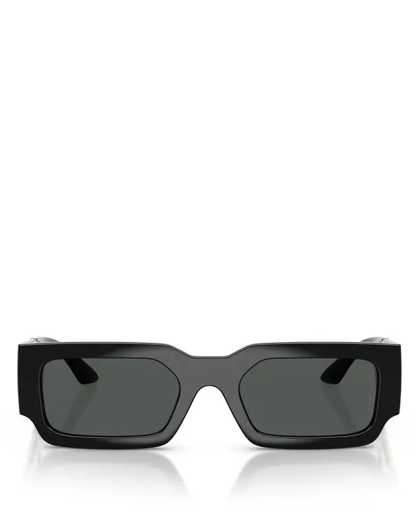 Versace Rectangular Sunglasses, 54mm - Black