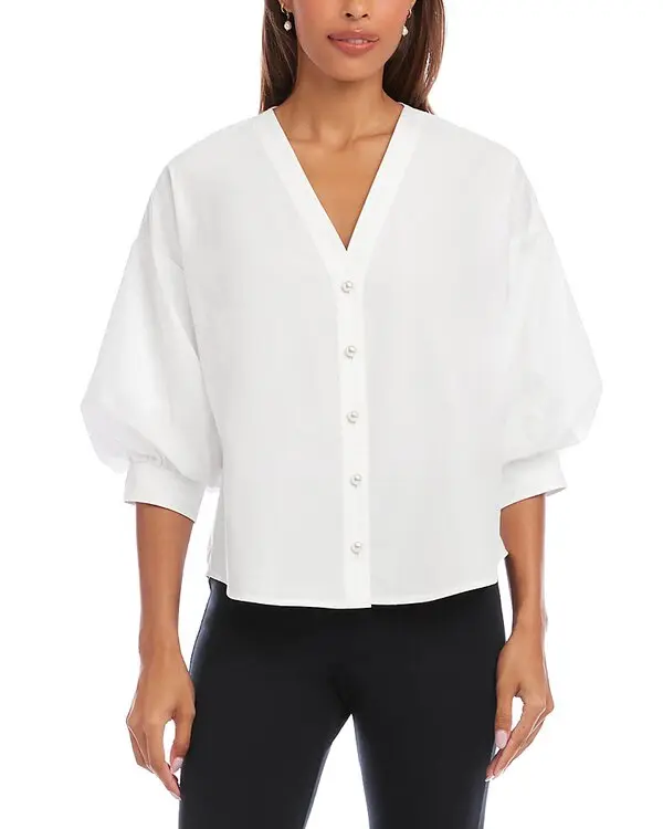 Karen Kane Lantern Sleeve Top