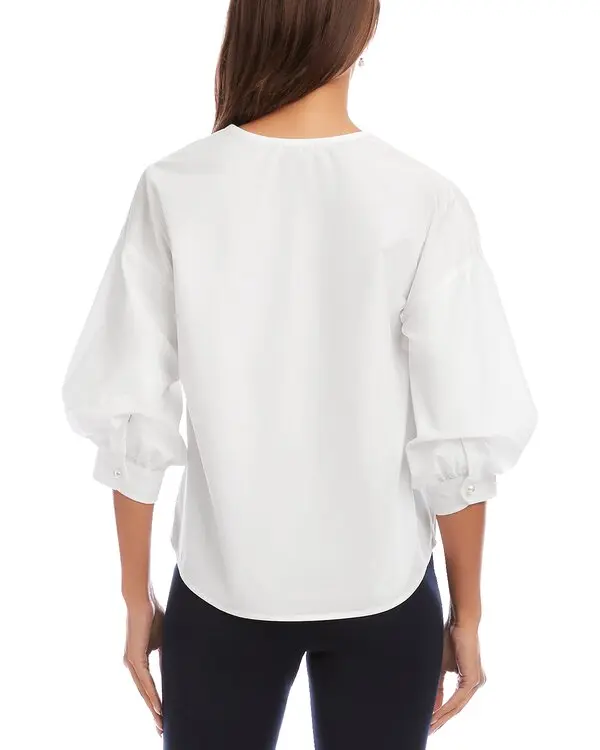 Karen Kane Lantern Sleeve Top