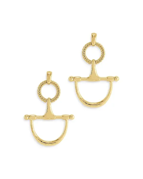 ANABEL ARAM Cheval Bit Drop Earrings - Gold