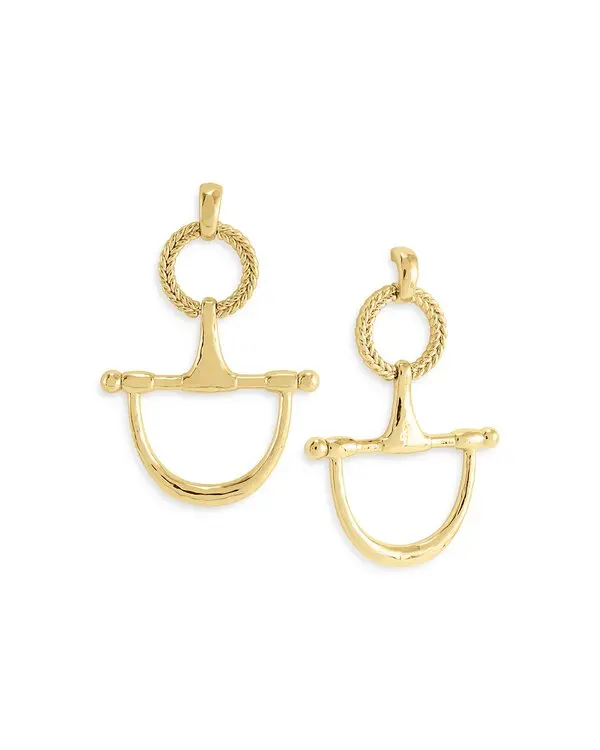 ANABEL ARAM Cheval Bit Drop Earrings - Gold