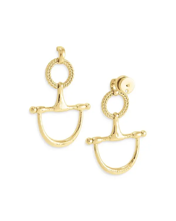 ANABEL ARAM Cheval Bit Drop Earrings - Gold