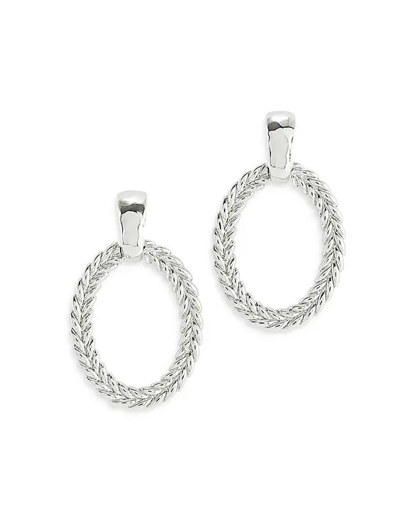 ANABEL ARAM Cheval Ring Drop Earrings - Silver