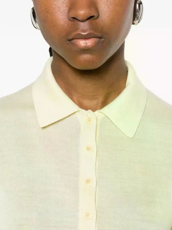 Eric Bompard Buttoned Short-sleeve Polo Shirt - Yellow