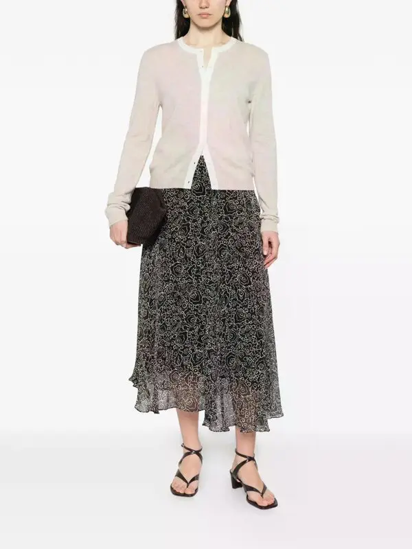 Eric Bompard Button Cardigan - Neutrals