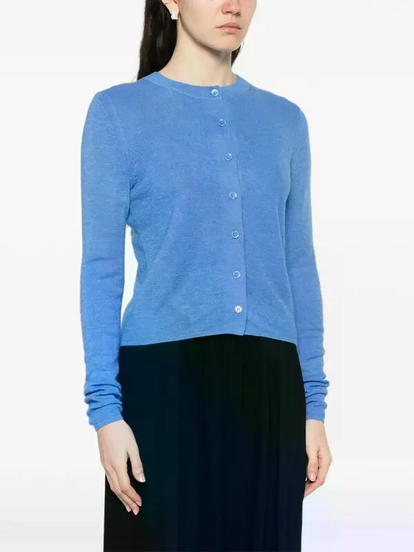 Eric Bompard Buttoned Cardigan - Blue