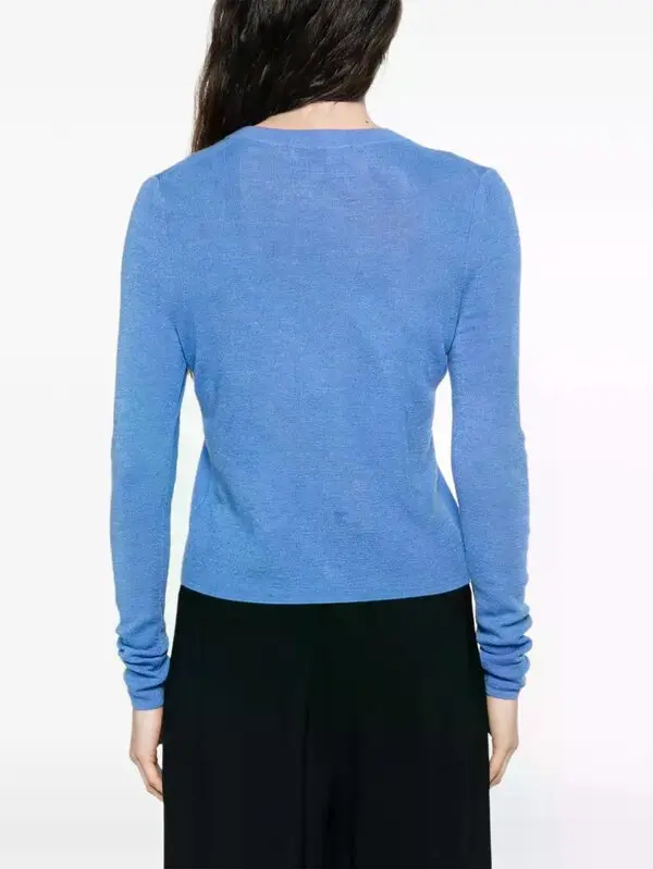 Eric Bompard Buttoned Cardigan - Blue