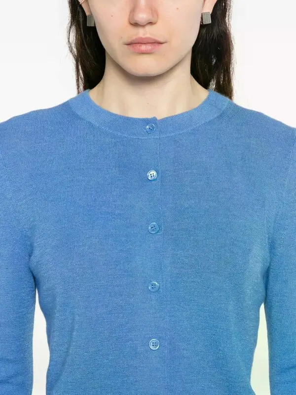 Eric Bompard Buttoned Cardigan - Blue