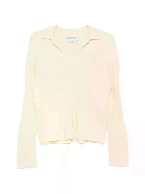 Eric Bompard Ribbed Polo Top