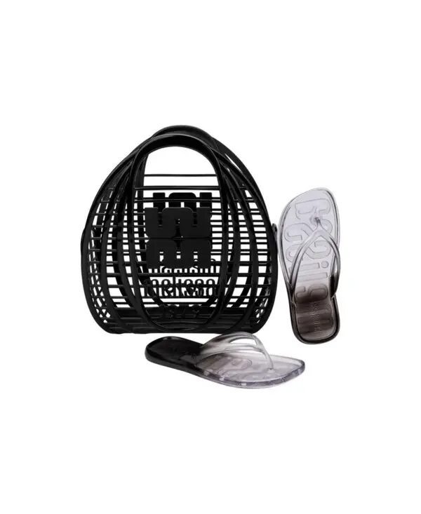 Melissa Beachwear Flip Flops - Clear/black