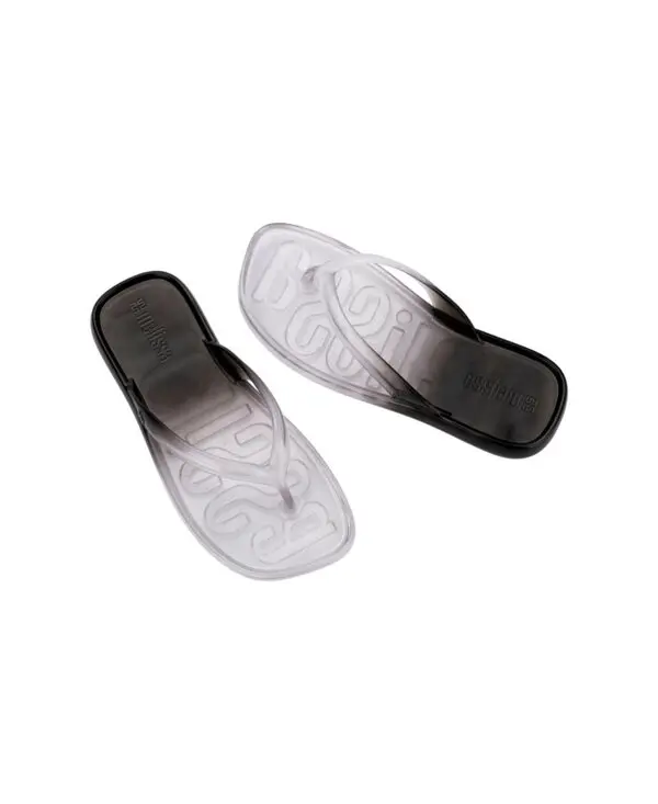 Melissa Beachwear Flip Flops - Clear/black