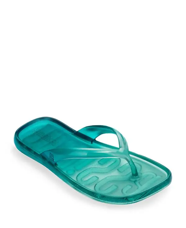 Melissa Beachwear Flip Flops - Green/blue