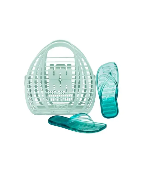 Melissa Beachwear Flip Flops - Green/blue