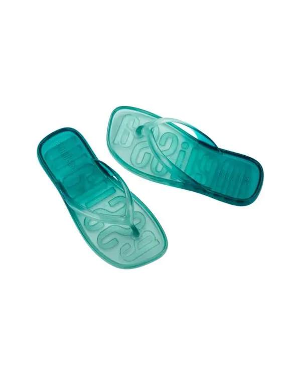 Melissa Beachwear Flip Flops - Green/blue