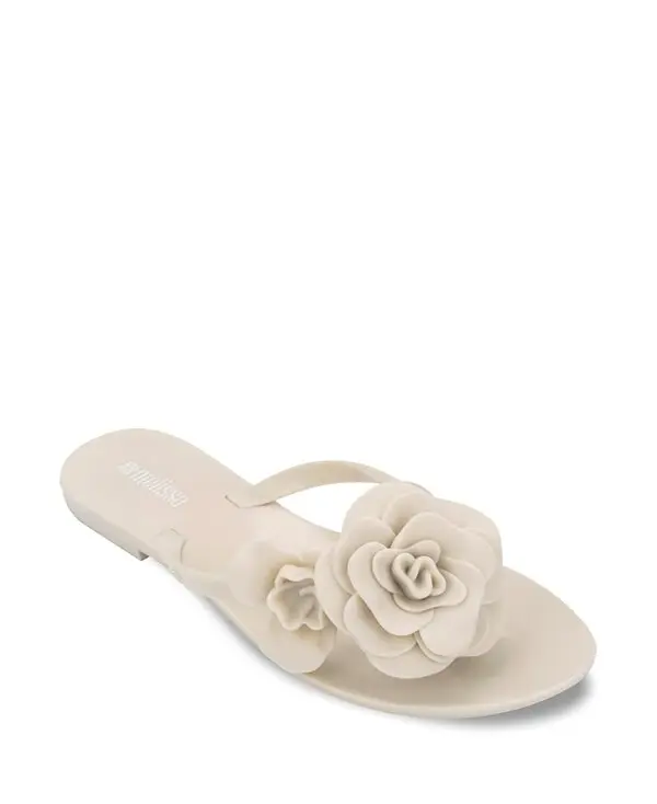 Melissa Harmonic Petals Flip-flop Sandals - Beige