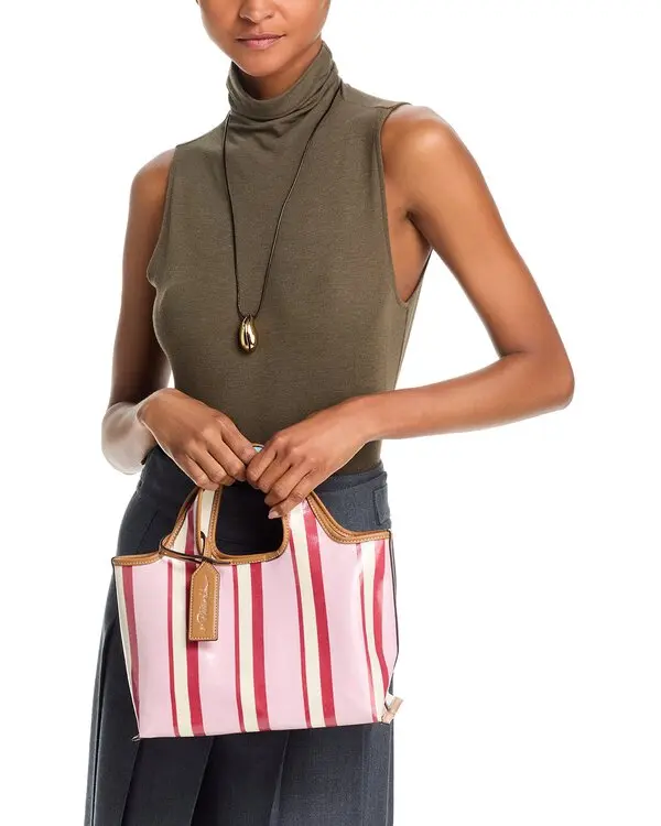 3.1 Phillip Lim Mini Dual Stripe Canvas Market Tote Bag