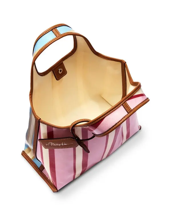 3.1 Phillip Lim Mini Dual Stripe Canvas Market Tote Bag