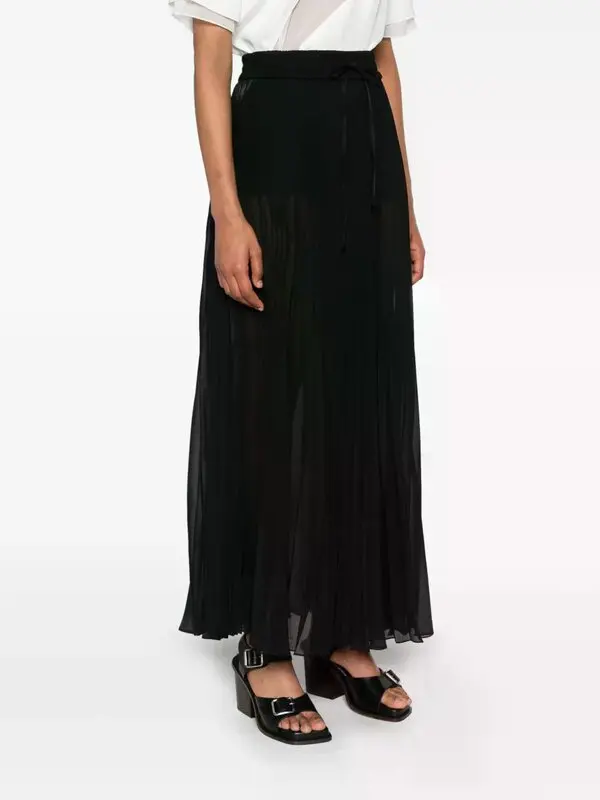 PETER DO Sheer Pleated Maxi Skirt
