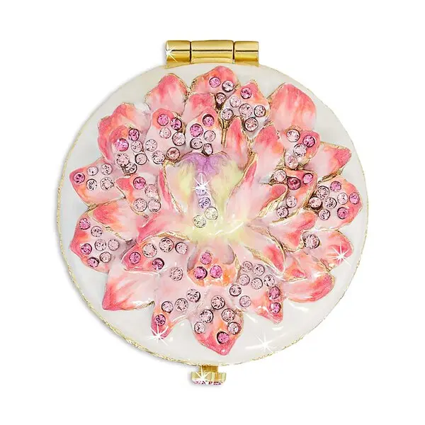 JAY STRONGWATER Morgan Dahlia Compact - White/pink