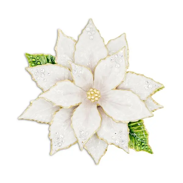 JAY STRONGWATER White Poinsettia Object