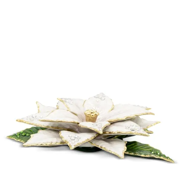 JAY STRONGWATER White Poinsettia Object