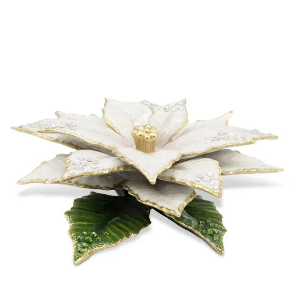 JAY STRONGWATER White Poinsettia Object