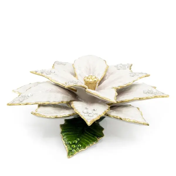 JAY STRONGWATER White Poinsettia Object