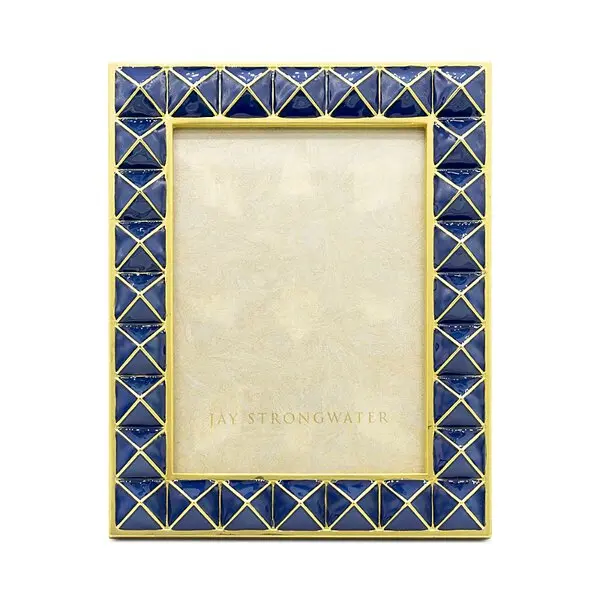 JAY STRONGWATER Abaculus Pyramid Frame, 3 X 4 - Blue