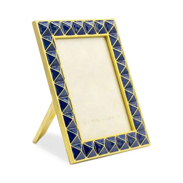 JAY STRONGWATER Abaculus Pyramid Frame, 3 X 4 - Blue