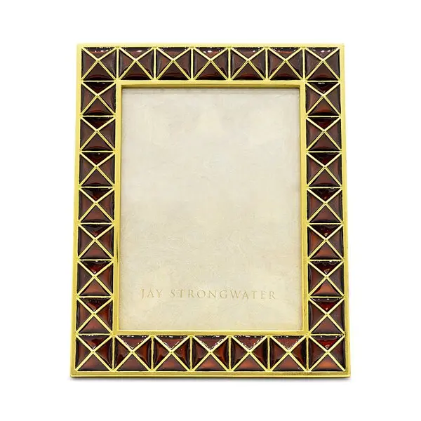 JAY STRONGWATER Abaculus Pyramid Frame, 3 X 4 - Brown