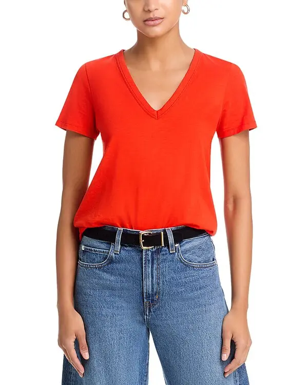 Rag & Bone The Slub Tee - Bright Red