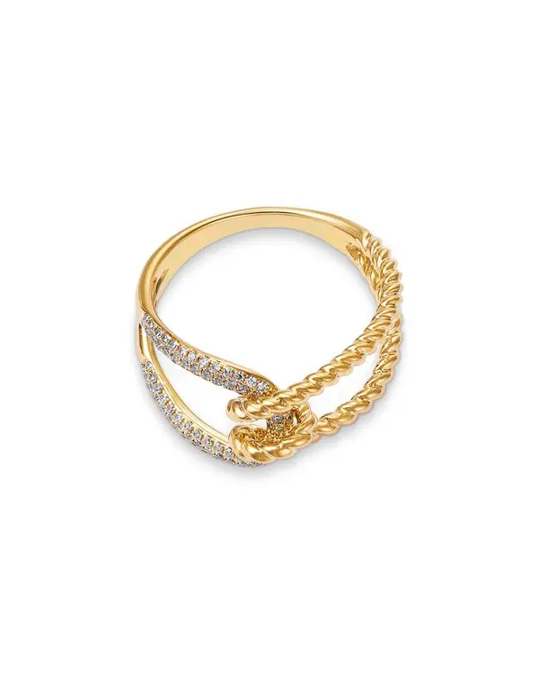 Bloomingdale'S Diamond Open Twist Ring