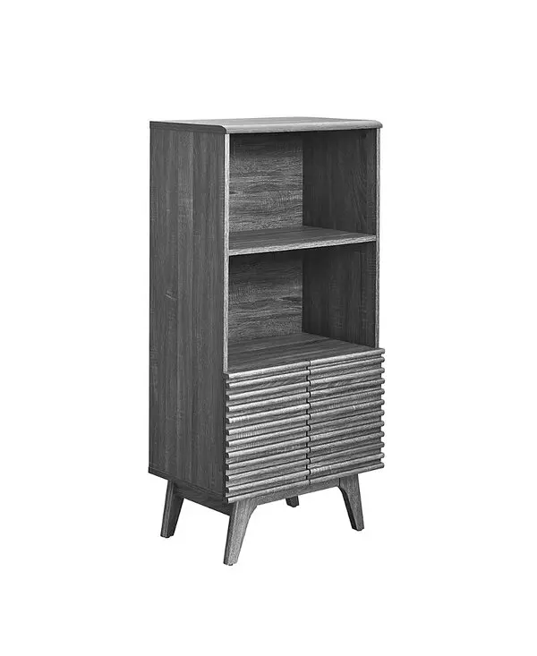 MODWAY Render Display Cabinet Bookshelf - Charcoal