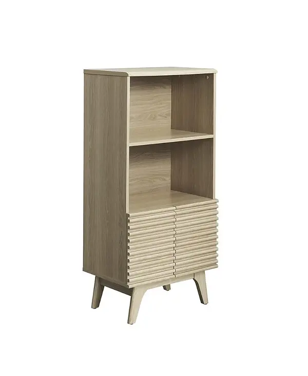 MODWAY Render Display Cabinet Bookshelf - Oak