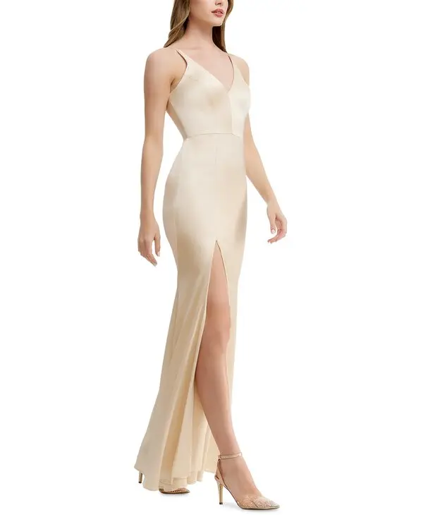 Dress The Population Iris Sleeveless Gown - Champagne