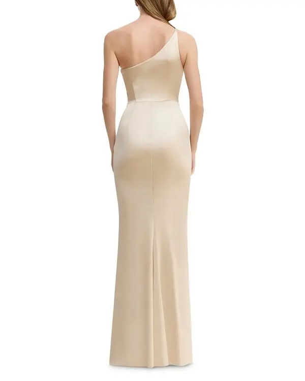 long sleeve cold shoulder chiffon bridesmaid dress Sleeves Off Dresses With Slit – DUNTERY Color:Ivory/Bright Pink/Print nowaste Wedding Guest Boho Furniture Set (Dresser