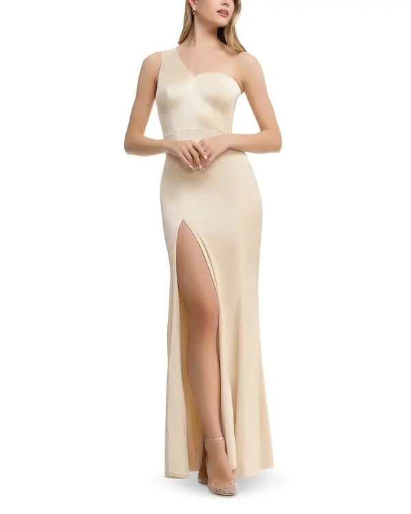 Dress The Population Magdalynn Asymmetrical Gown
