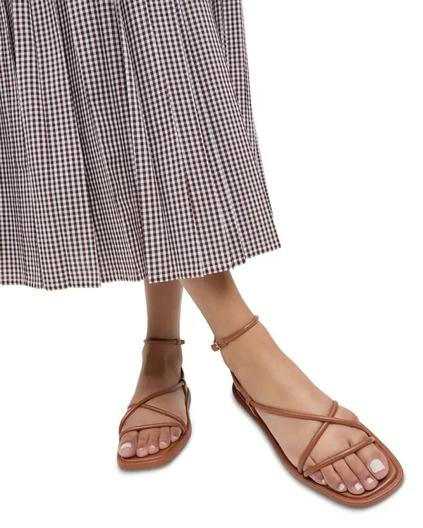LOEFFLER RANDALL Noor Strappy Leather Sandals - Timber